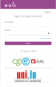 How to sign in? – a-z.lu | Online Help